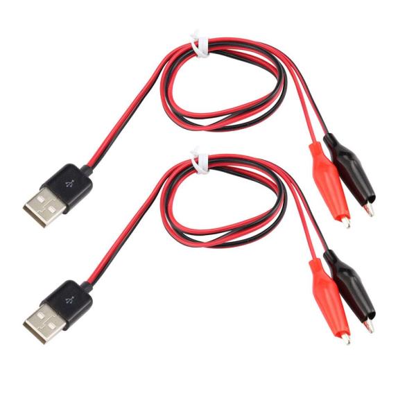 【商品説明】　・USB A オス からミノムシ型ワニ口クリップへの変換ケーブルです。・マルチメータ、電源、その他の電子機器に適しています。・端子1：USB A オス・端子2：ミノムシ型ワニ口クリップ・電圧が掛かり、電流が流れている状態でワニ...