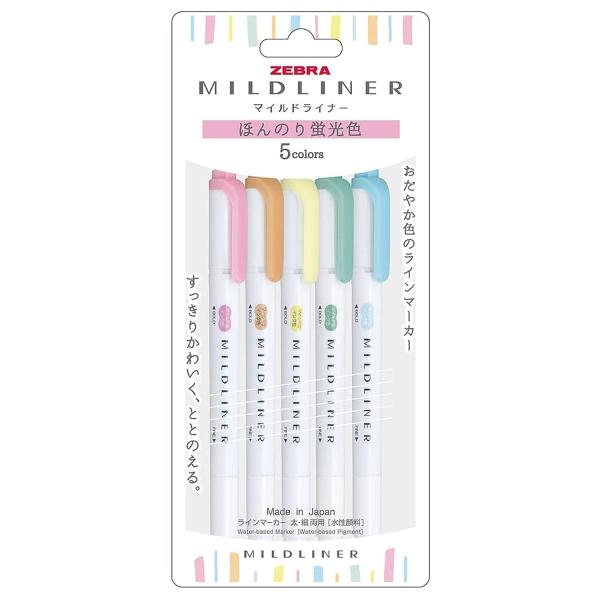 【商品説明】　・【インク】水性顔料・【マイルドライナー】おだやか色のラインマーカー・【仕様】キャップ安全性ISO規格適合・【特長】淡い色味で目に優しいインク。感熱紙に使用しても筆記線の変色が少なく、感圧紙でも文字を隠ぺいしません。・【線幅・...