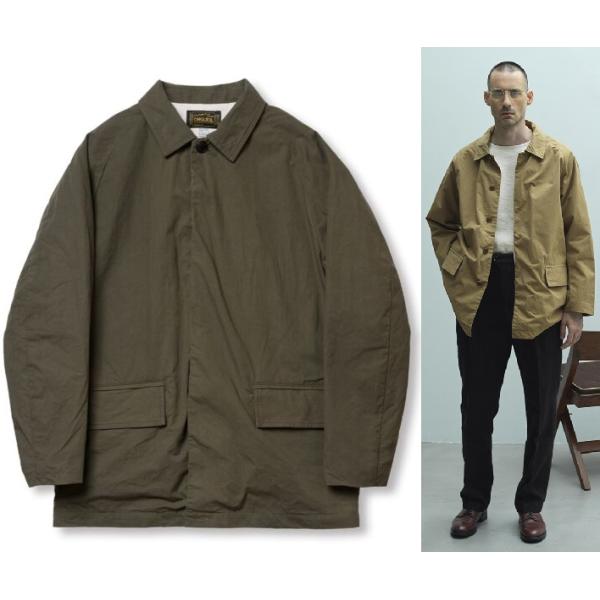 ■製造国  日本       ■素材  Cotton100％ヴィンテージのフレンチハンティングコートをデザインのベースにしています。出来るだけステッチワークを目立たせず上品に見えるように仕立てています。表地と裏地の縮率差を利用して袖口や裾に...