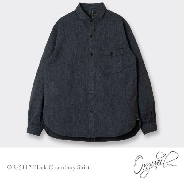 ■製造国　　日本　　　　　■素材　Cotton100％セルビッチシャンブレーを使用したワークシャツです。ヨーロッパのワークウェアとアメリカのヴィンテージの魅力を融合させたデザインが特徴です。特に背中の中央部分は、セルビッチ生地の特徴を最大限...