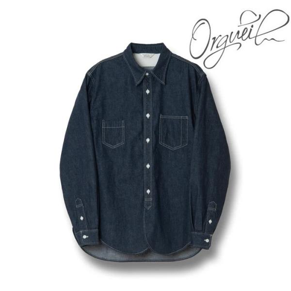 ■製造国　　日本　　　　　■素材　Cotton100％1920 年代のワークシャツをデザインのベースにしています。素材には9oz のやや肉厚な三つ綾デニムを使用しています。白場が少なく、縦のインディゴが強調されているため、カジュアルになりす...