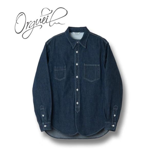 ■製造国　　日本　　　　　■素材　Cotton100％1920 年代のワークシャツをデザインのベースにしています。素材には9oz のやや肉厚な三つ綾デニムを使用しています。白場が少なく、縦のインディゴが強調されているため、カジュアルになりす...