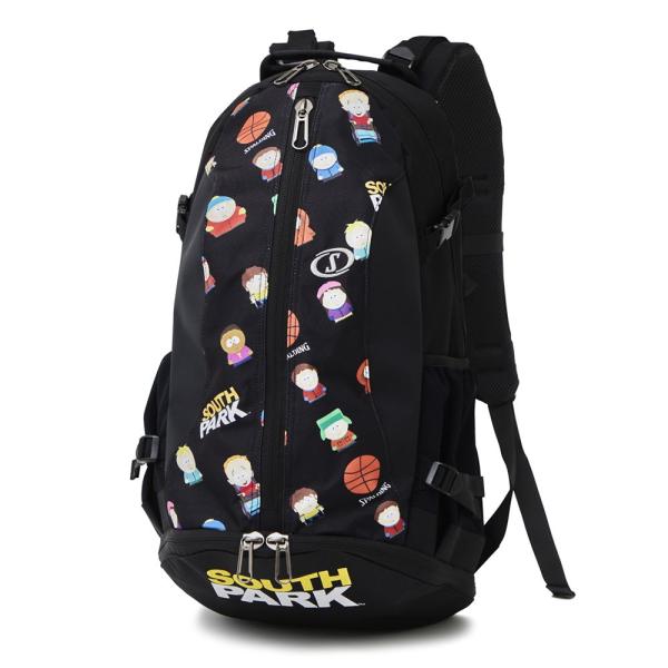 サウスパークの住人たちが描かれたデザインを採用したケイジャー。スポルディング SPALDING ケイジャー サウスパーク キャラクターズ バスケットボール バッグ W35xH57x 40-007SPC 送料無料