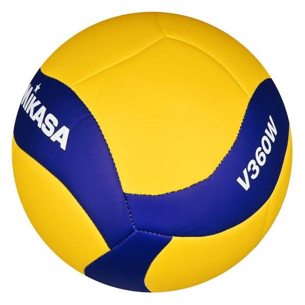 -ミカサ MIKASA バレー5号 レクリエーション 縫い 黄/青 バレーボール 5号ボール 5 V360W