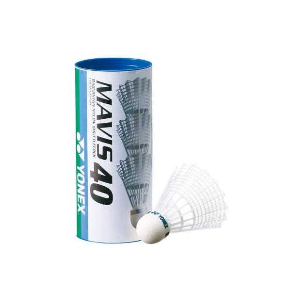 【カラー】.【サイズ】M【素材】ナイロン＋合成コルク【原産国】日本【メーカー品番】43602697【コメント】バドミントン　メイビス 40 (3個入)。素材 ナイロン＋合成コルクメーカー品番：M-40BP