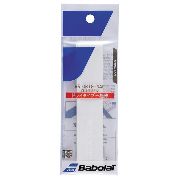 バボラチームで使用実績ナンバーワン。セミウエットタイプ。バボラ Babolat VSグリップx１　ＷＨ ラケットスポーツ グリップテープ ホワイト BA651018