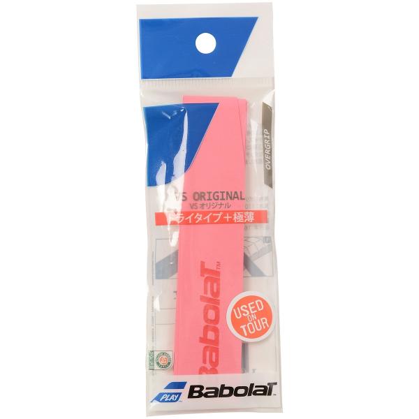 バボラチームで使用実績ナンバーワン。セミウエットタイプ。バボラ Babolat VSグリップx１　ＰＫ ラケットスポーツ グリップテープ ピンク BA651018