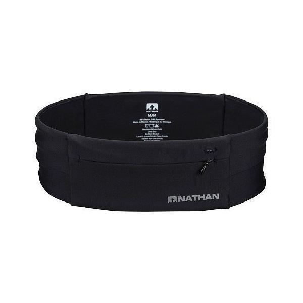 人気のズレない、ゆれないウェストバンド「ヒップスター」に耐候性ジップ付きポケットを搭載した製品。雨の日や汗も気にせずに使えて快適なランニングをサポート。ネイサン NATHAN THE ZIPSTER BLACK ランニング バッグ BLAC...