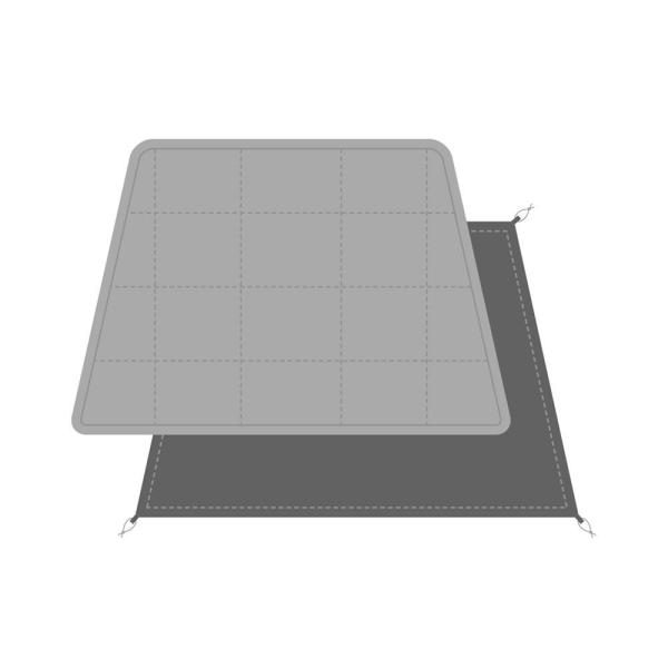 エルフィールドのインナールームの内側に敷くことで快適な寝室を作ることができるフロアマットとインナールームのボトムを汚れから守るフロアシートのセットです。・サイズ：［フロアマット］305x230cm、 ［フロアシート］305x230cm・重量...