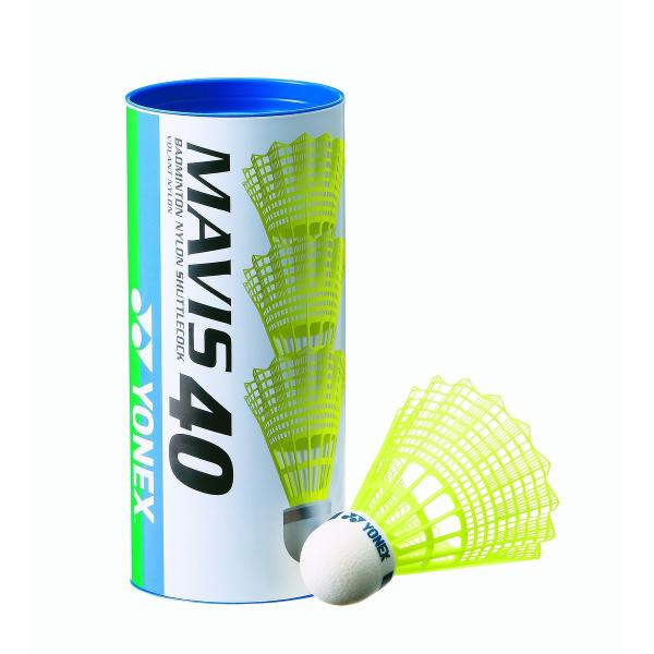 経済性に優れるナイロンシャトル。ヨネックス YONEX メイビス４０ＢＰ バトミントンシャトル M M-40CBP   004