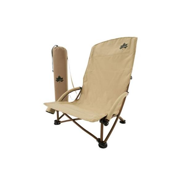 【コメント】● コンパクト収納でもゆったり使える● 頭まで支えるハイバックタイプ● ロースタイルキャンプに最適●収納バッグ付き【仕様】総重量：（約）3.4kgサイズ：（約）幅60×奥行74×高さ91cm（座高20cm）収納サイズ：（約）幅7...