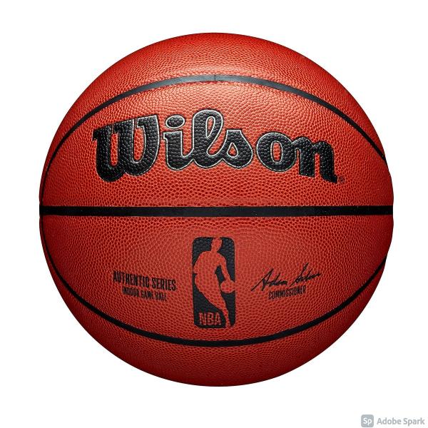 ボール内部にマイクロファイバー素材を使用することで、より柔らかなフィーリングを実現した NBA オフィシャル・ゲームボールのレプリカモデル。ウィルソン WILSON NBA AUTHENTIC INDOOR COMP BSKT SZ7 バス...