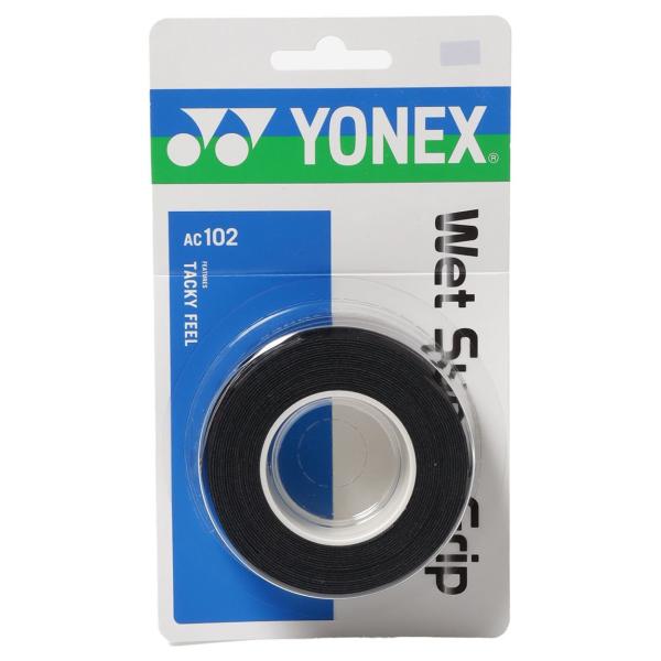 ロングセラーのスタンダードグリップ。3本入り幅/長さ/厚み/入数one size/25mm/1200mm/0.6mm/3ヨネックス YONEX WET SUPER GRIP X3 ラケットスポーツ グリップテープ PURPLE AC102 007