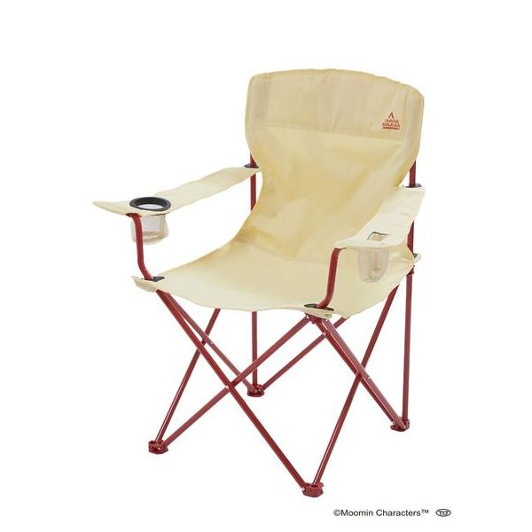 【コメント】■ドリンクホルダー&amp;携帯電話ホルダー付き■コンパクトに収納、持ち運びに便利な収納ケース付■「ムーミン」＆タラスブルバコラボ商品です。■耐荷重:80kg■使用時サイズ:約78×52×89(h)cm■収納時サイズ:約86×1...