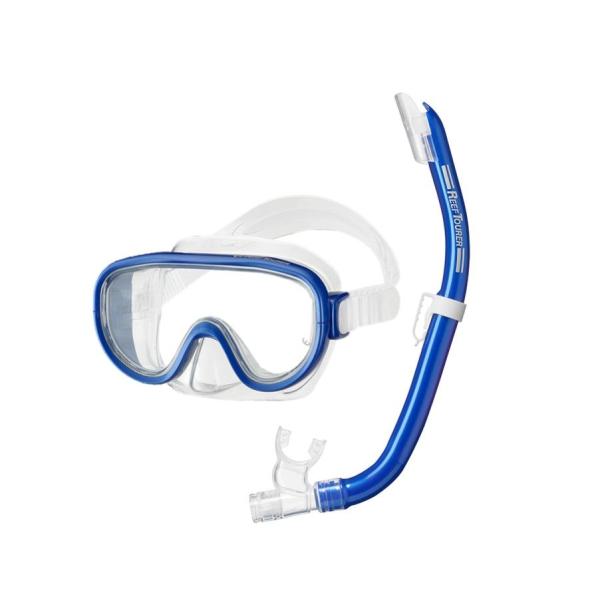 【カラー】MB【サイズ】.【素材】レンズ/テンパードガラス　マスクスカート/エラストマー　マスクフレーム/ポリカ【原産国】台湾【メーカー品番】83090266【コメント】1眼マスクとシリコーン製スノーケルのスタンダードセット男女兼用 10歳...