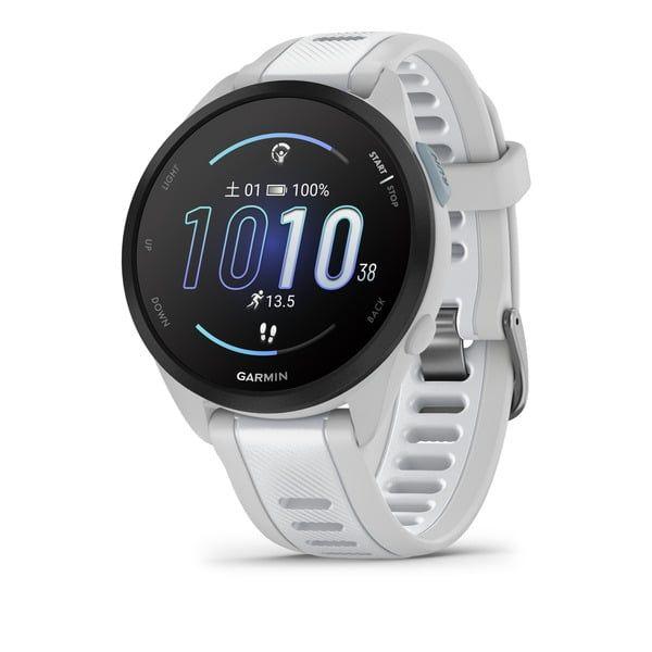 Forerunner（フォアランナー）165は楽しくランニングするためのGPSランニングスマートウォッチです。色鮮やかなAMOLEDタッチディスプレイやトレーニング、健康管理のための機能を搭載しています。ガーミン Garmin Foreru...