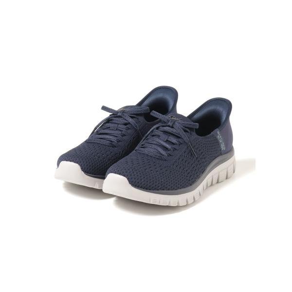 【コメント】足元を優雅に演出する、履きやすく快適なSkechers Hands Free Slip-ins(スケッチャーズ ハンズフリー スリップインズ) グレースフルーファースト ブラッシュ。独自のHeel Pillow(ヒールピロー)を...