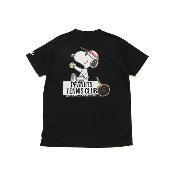 -ソノタ OTHER 26PEANUTSテニスバックプリントTシャツ ラケットスポーツ アパレル BLACK MS-26190