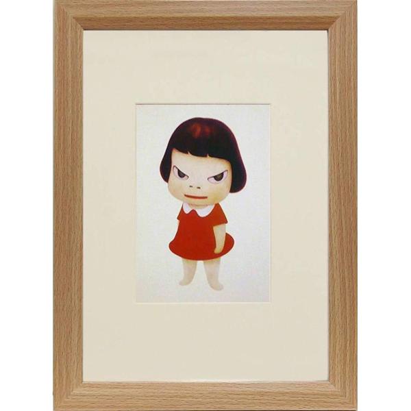 新品 奈良美智 絵画 現代アート 絵 額装付き アートプリント額装サイズ286x211mm インテリア アートパネル 壁掛け 額入り