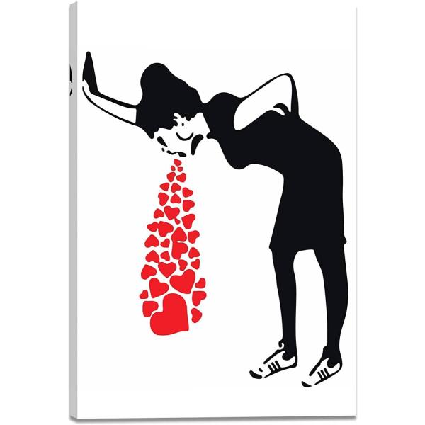 大きいサイズ 新品 キャンバス画 バンクシー 壁掛け キャンバス 絵画 アート絵 アートポスター アートプリント 40x60cm アートパネル