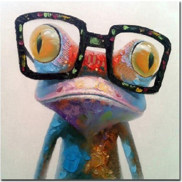 現代アート カエル 蛙 絵画 アートパネル 絵新品 40x40cm 壁掛け インテリア キャンバス キャンバス画