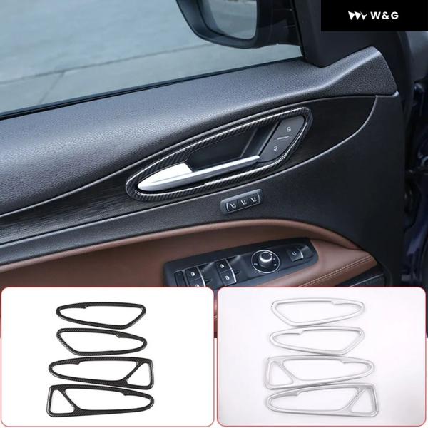 ABSカーボン アルファロメオ ステルヴィオ2017 - 20 ドア インテリア ハンドル フレーム トリム アクセサリー カスタムパーツ アクセサリー 交換用部品Hign-concerned Chemical:NoneItem Weigh...