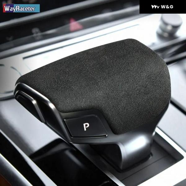 ウルトラスエードトップスエードラップカー ギア シフト ノブABS トリム カバー ステッカー アウディ A8 D5 4N 2018 2019 Q8 インテリア アクセサリー カスタムパーツ アクセサリー 交換用部品Origin:Mainl...