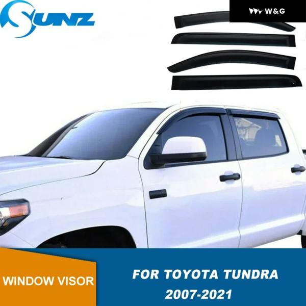 ウィンドウ バイザー トヨタ タンドラ 2007 - 21 日よけ 雨よけ スモークよけ カスタムパーツ アクセサリー 交換用部品Material:PlasticHign-concerned Chemical:NoneBrand Name:...