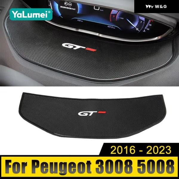 プジョー 3008 5008 GT 2016 - 23 ハイブリッドカー ダッシュボード 滑り止めゴムカバー パッド マットアクセサリー カスタムパーツ アクセサリー 交換用部品Hign-concerned Chemical:NoneIte...