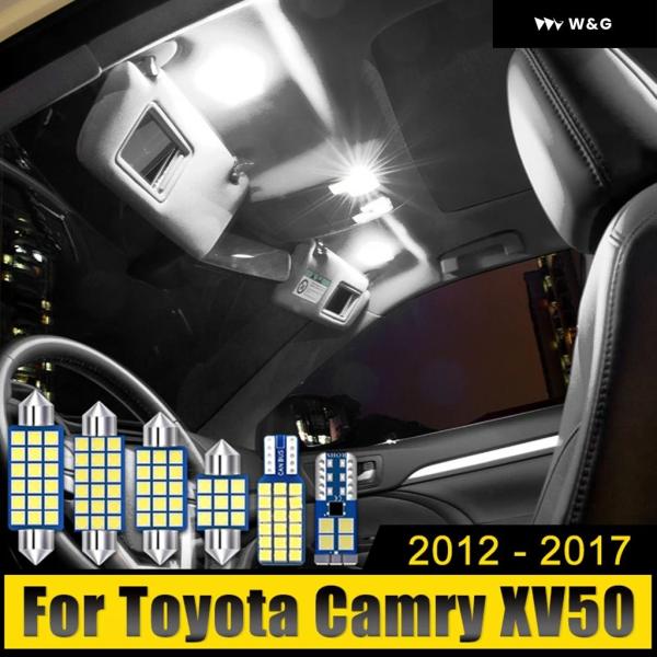 トヨタ カムリ 50 XV50 2012 - 17 7個 車用 LED インテリア ドーム 読書灯 化粧鏡 ライト トランク 電球 カスタムパーツ アクセサリー 交換用部品Hign-concerned Chemical:NoneCatego...