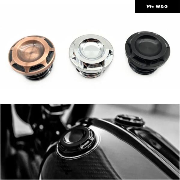 オートバイ バイク ガソリン オイル燃料 タンクキャップ カバー アルミベントオイルキャップ ハーレー スポーツスター 1200 ダイナ ソフテイル ツーリング ロードキング カスタムパーツ アクセサリー 交換用部品Hign-concern...
