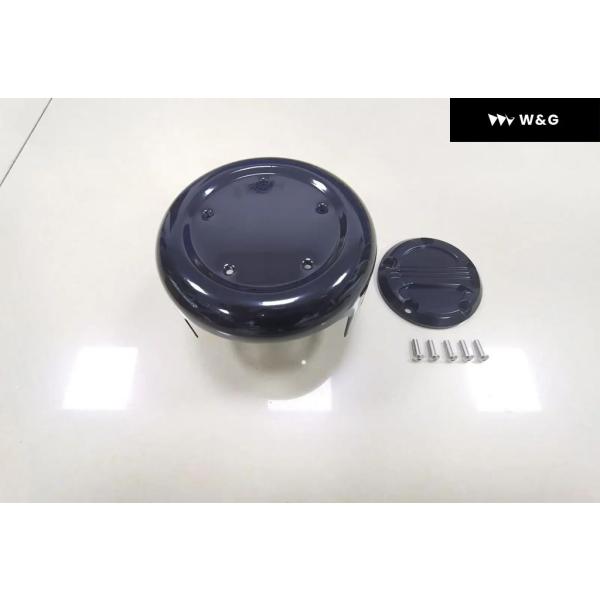 ブラックホーンカバー 5穴ポイントカバー 付き ハーレー ダイナ ストリート/ ファットボブ FXDB FXDF ワイド/スーパーグライド FXDWG FXD ローライダー FXDL カスタムパーツ アクセサリー 交換用部品Hign-con...