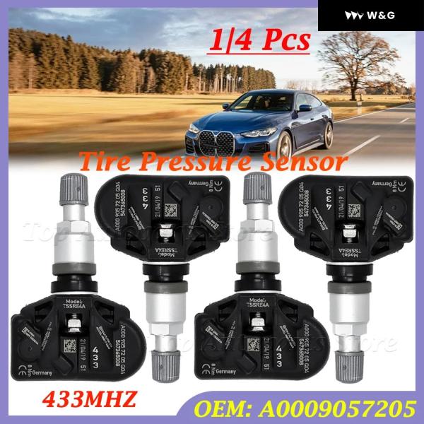 1/4個 TPMS BMW メルセデス ベンツ W177 W247 W206 C118 C257 W213 C238 H247 V295 H247 433MHZ A0009057205 タイヤエア圧センサー カスタムパーツ アクセサリー 交...