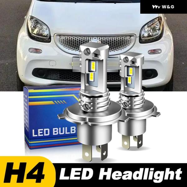 BENZ SMART FORTWO 453 2014-2023用 1個/2個 H4 9003 ハイパワー LED ヘッドライト ハイ/ロービーム 電球 CANバス 6000K カスタムパーツ アクセサリー 交換用部品Hign-concern...