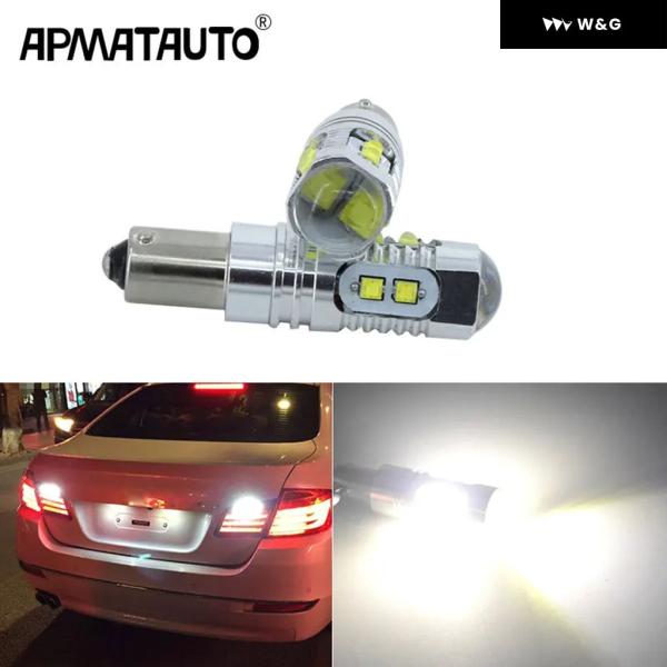 E71 E72 X6 2008-2013 / F10 F11 520 525 530 528 2014年以降 ホワイト H21W BAY9S 車用 LED バックアップ リバース ライト バルブ 2個 カスタムパーツ アクセサリー 交換用部...