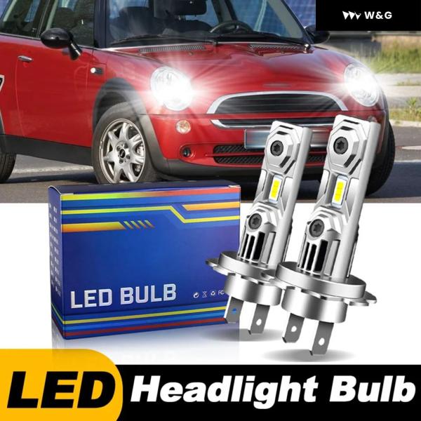 ミニクーパー R50 R52 R53 ハイパワー H7 LED ヘッドライト 12000LM CANバス H18 車用 電球 6000K ホワイトライトランプ カーアクセサリー 2個 カスタムパーツ アクセサリー 交換用部品Hign-con...