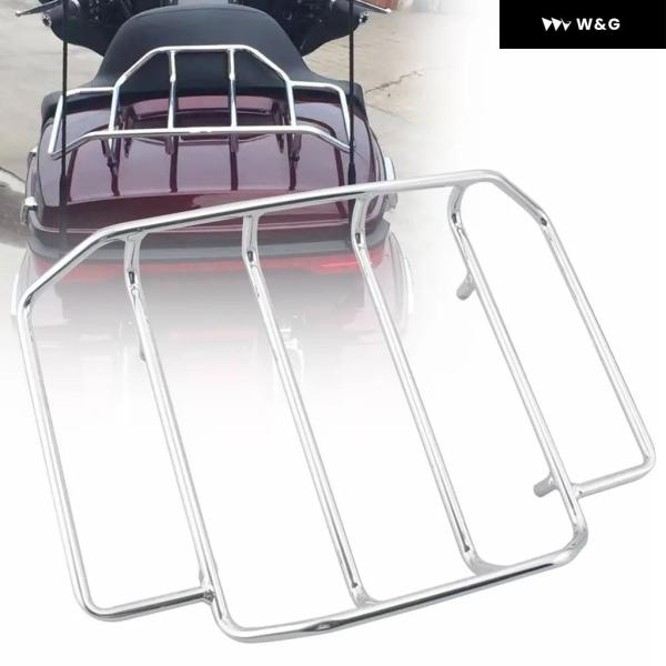 オートバイ バイク クロームツアーパック ラゲッジラック ハーレー ツーリング ロードキング チョップドレイザーパック キャリア リッド 1984-2019 カスタムパーツ アクセサリー 交換用部品Hign-concerned Chemic...