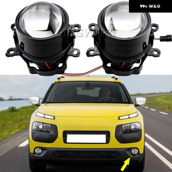 ブランド 3.0インチ調整 ブラケット バイ キセノン フォグライト 防水 プロジェクターレンズ シトロエン C4 カクタス 2015-19 カスタムパーツ アクセサリー 交換用部品Hign-concerned Chemical:NoneC...