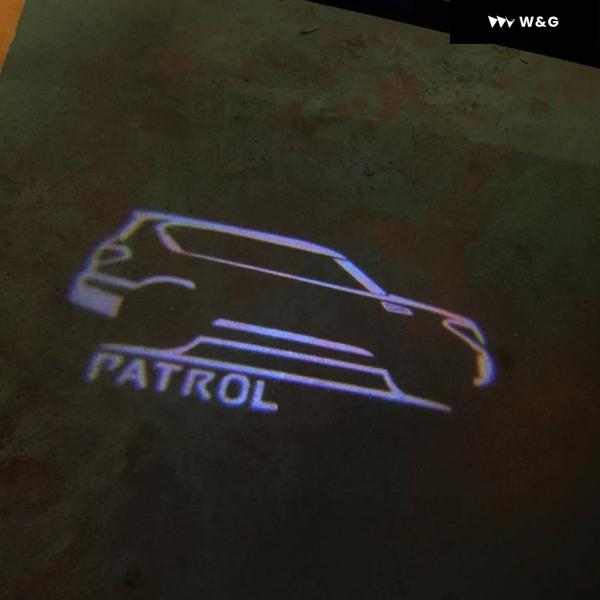 LEDドアウェルカムライトプロジェクターゴーストシャドウランプ 日産 パトロールY62アルマダアクセサリー カスタムパーツ アクセサリー 交換用部品Item Type:welcome lightItem Name:Car Door Ligh...