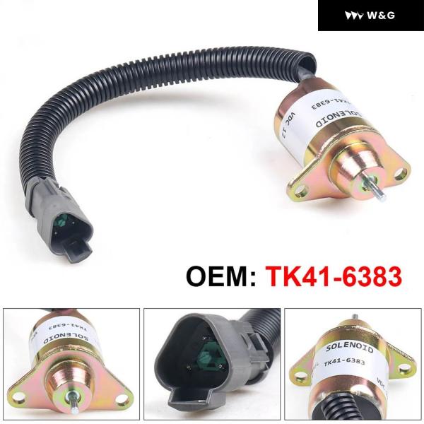 TK41-6383 1503ES-12S5SUC11S 12V ストップ ソレノイド バルブ ヤンマーサーモキング カスタムパーツ アクセサリー 交換用部品Special Features:Fuel shut off solenoid va...
