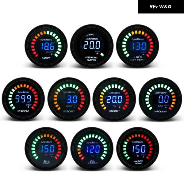 2インチ 52MM 20 LED デジタルブースト 水温 油温 油圧 電圧計 空燃比 タコメーター 回転数 EGT 温度計 カスタムパーツ アクセサリー 交換用部品Hign-concerned Chemical:NonePlacement ...