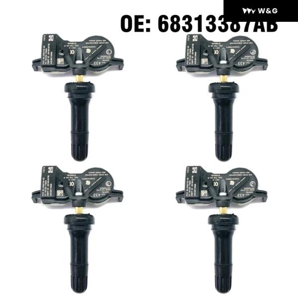 TPMS タイヤエア圧モニター システム 433 MHZ センサー 68313387AB ジープ レネゲード フィアット 500X ダッジ デュランゴ 4個 カスタムパーツ アクセサリー 交換用部品Hign-concerned Chemic...