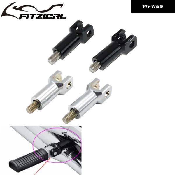 オートバイ バイク パッセンジャー フットペグ サポート マウント 2.25インチ フットレスト クレビスキット ハーレー ソフテイル ファットボーイ スリム ヘリテージ FLSTSB 2000-2006Hign-concerned Che...