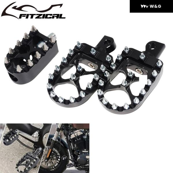 オートバイ バイク ブラック フットペグ CNC ギア シフト ブレーキペダル トゥ シフター ペグ ハーレー ダイナ ストリートボブ スポーツスター チョッパーHign-concerned Chemical:NoneItem Weight...