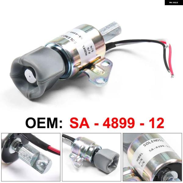 1756ES-12SUC5B1S5 12V 燃料遮断 ソレノイド SA-5176-12 SA-4899-12 クボタ ディーゼル エンジン D722 D902 Z482 TT102220 カスタム パーツ アクセサリーSpecial Fea...