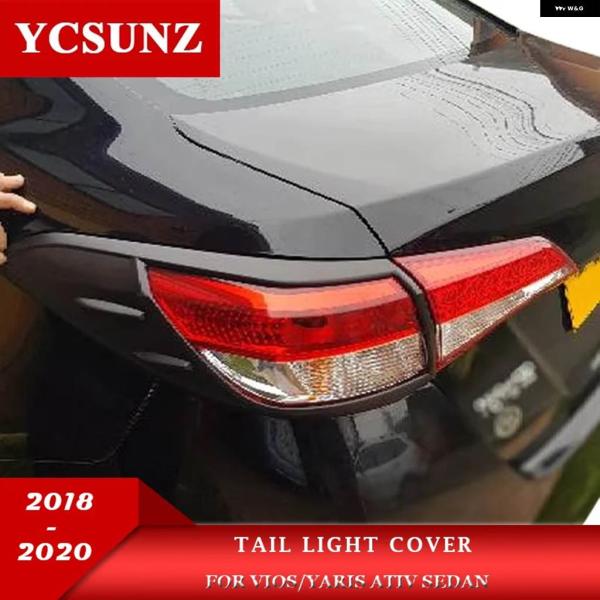 ABS テールライト カバー トヨタ ヤリス ATIV セダン 2018 2019 2020 ライトランプフードパーツ トヨタ VIOS 2019 アクセサリー カスタム パーツ アクセサリーHigh-concerned chemical:...