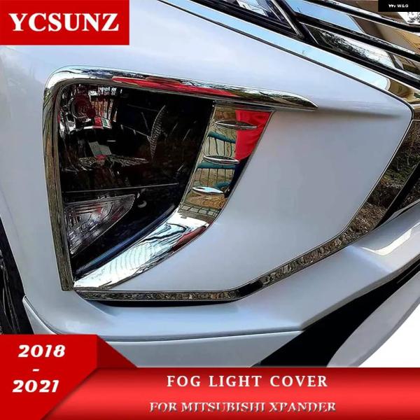 クローム フォグランプ カバー トリム 三菱 エクスパンダー X-PANDER 2018-21 車 外装 アクセサリー カスタム パーツ アクセサリーHigh-concerned chemical:NoneItem Width:0inchI...