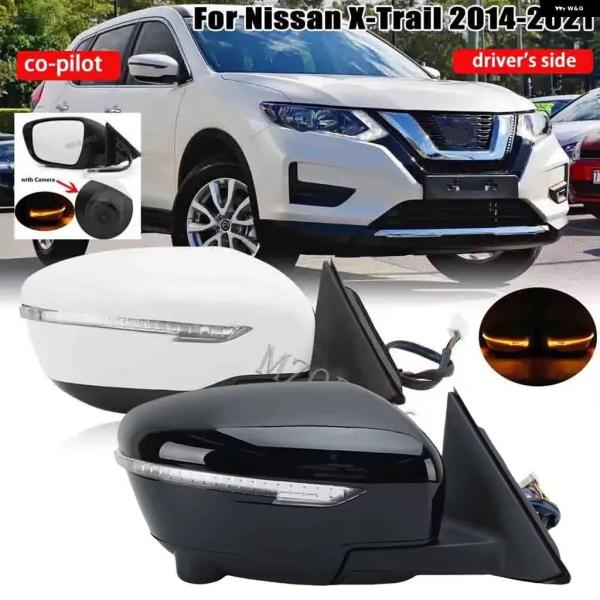 日産 X-TRAIL T32 ROGUE 2014-18-2021 リアビュー サイドドアミラー アセンブリ 電動格納式 ヒーター付き カスタム パーツ アクセサリーHigh-concerned chemical:NoneSpecial F...