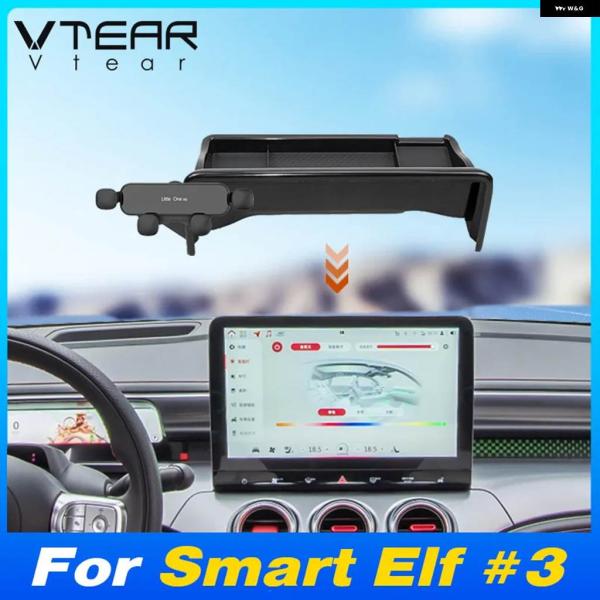 メルセデス ベンツ スマート エルフ #3 中央 制御 ダッシュボード ナビゲーションスクリーンリア 収納 ボックス 電話 スタンド トレイ内装部品 カスタム パーツ アクセサリーHigh-concerned chemical:NoneTy...