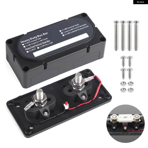 M10汎用ABS配電ブロック モジュール 300A 12-48V設計マリンバスバー車 トラック RVボート カスタム パーツ アクセサリーHigh-concerned chemical:NoneItem Weight:0kgItem Hei...